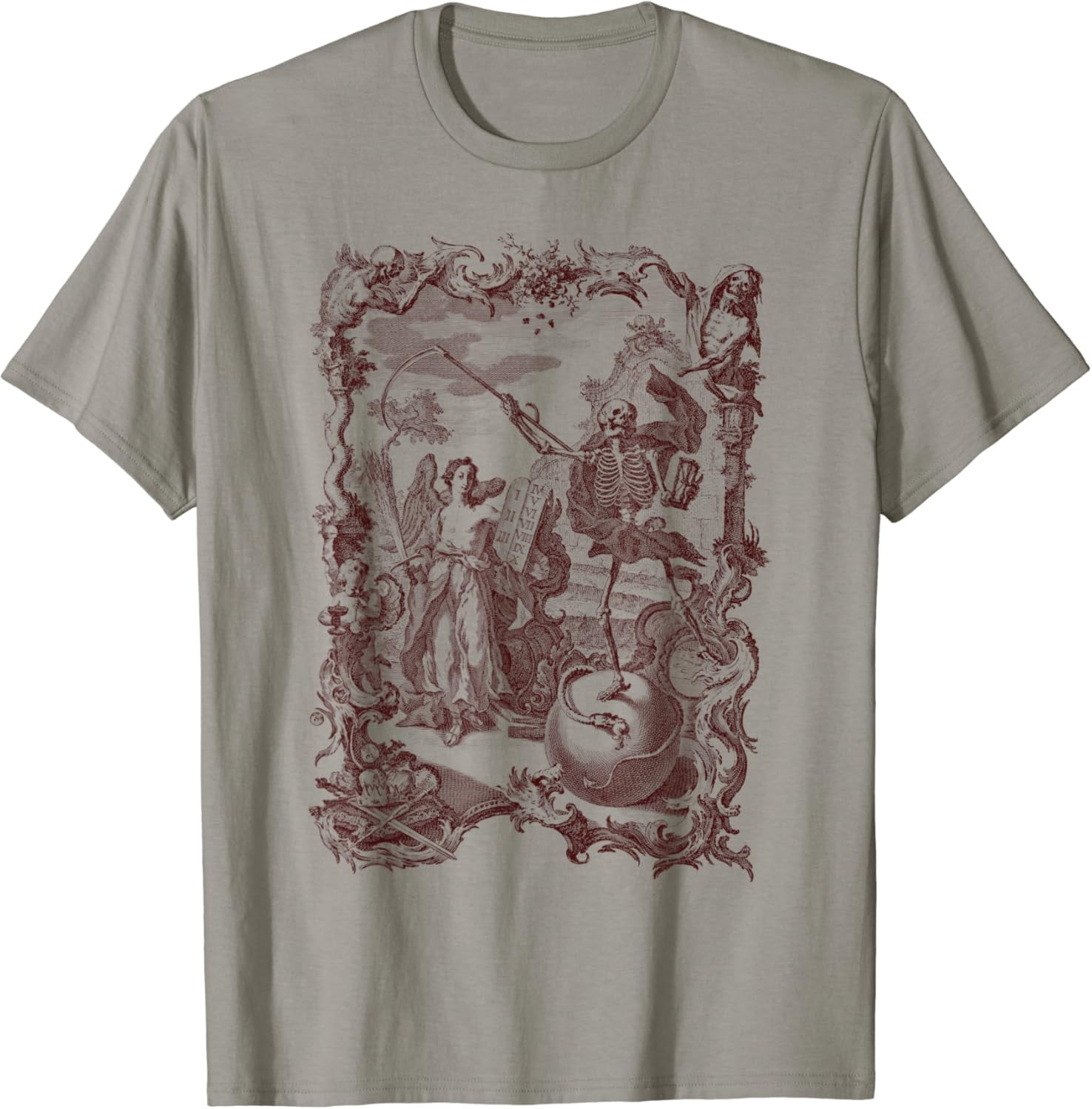 Simple Fit Memento Mori Skeleton Angel Death Goth Witchy Dark Academia ...