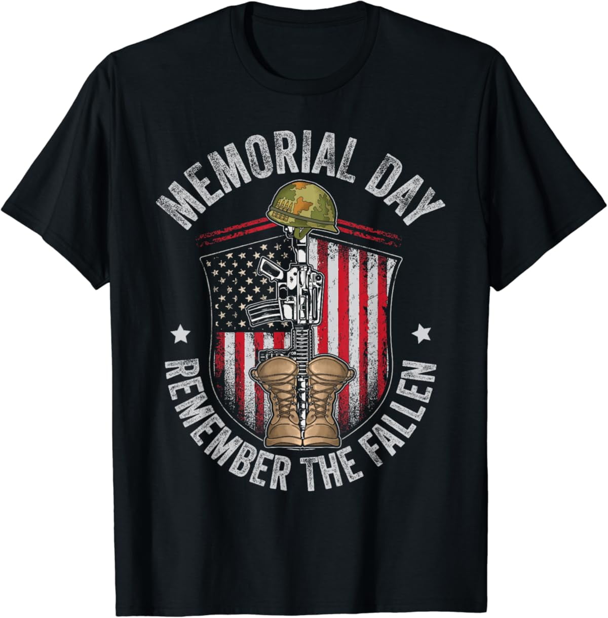 Simple Fit Memorial Day Remember The Fallen Veterans Day Veteran T-Shirt All Size S-5XL ...