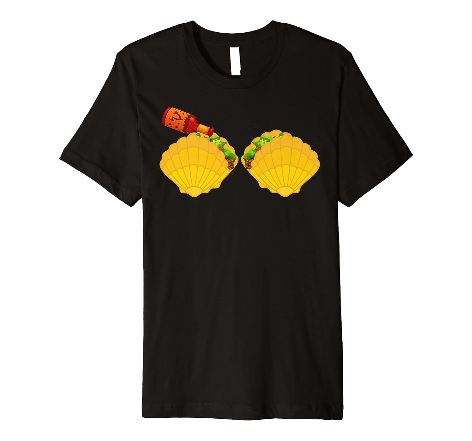 Simple Fit Mermaid Shell Shirt Taco Bra & Spicy Chili Sauce T-Shirt ...