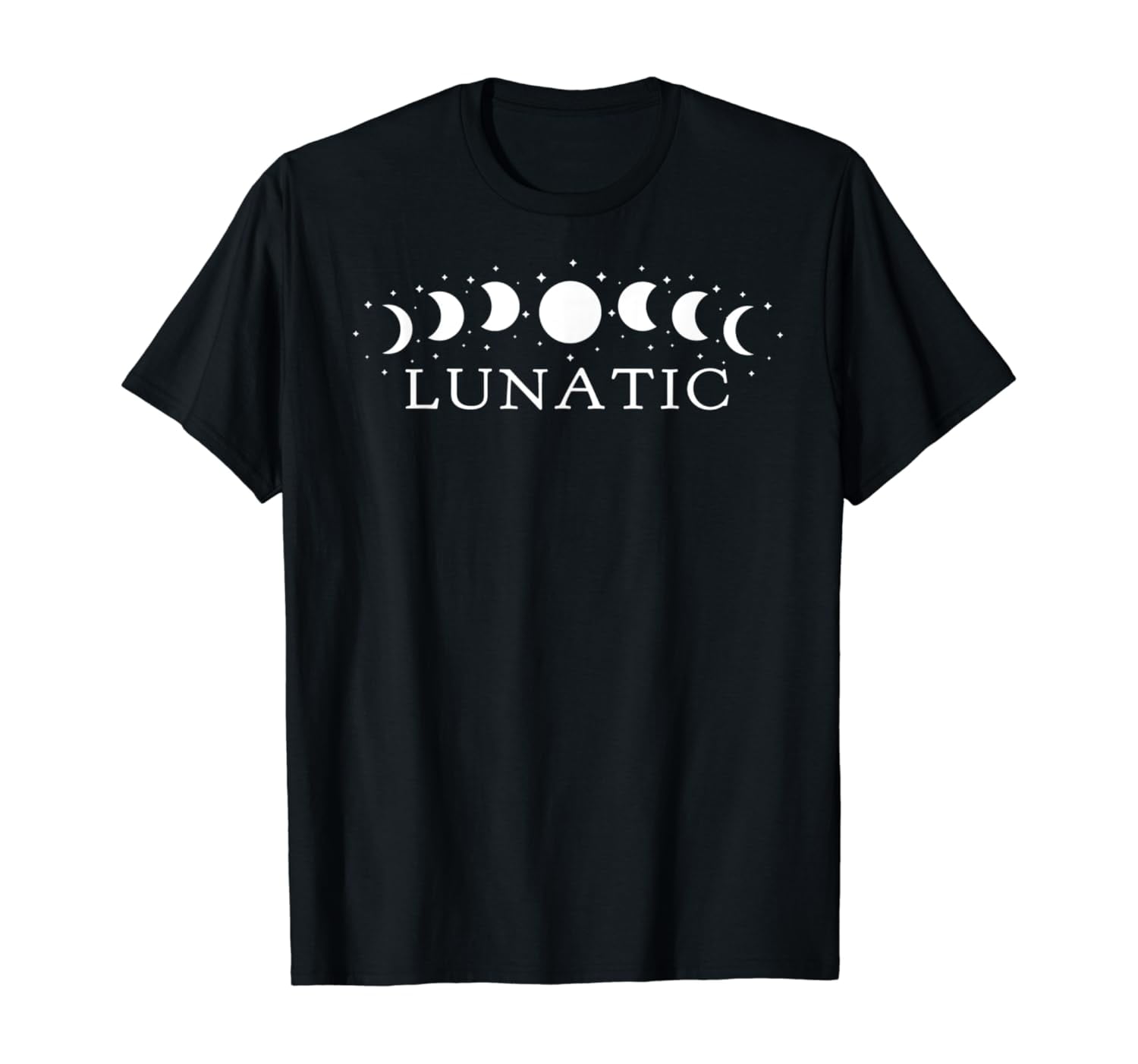 Simple Fit Moon Phases Lunar Lunatic Funny Joke Phase Of Moon Lover T ...
