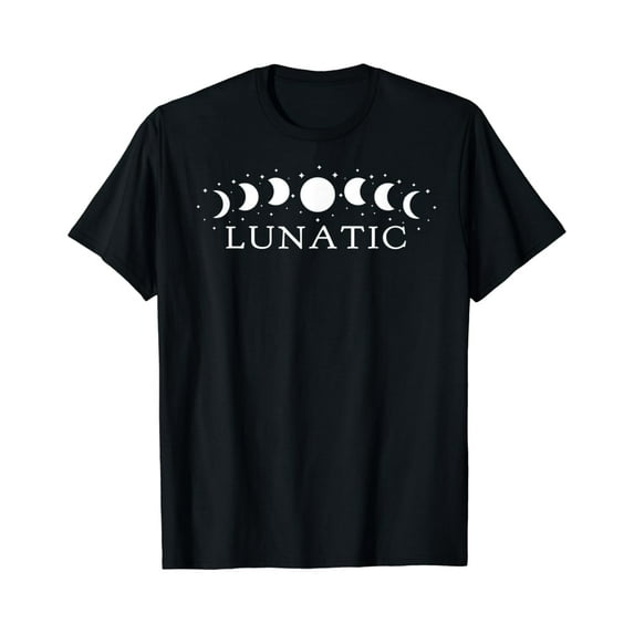 Simple Fit Moon Phases Lunar Lunatic Funny Joke Phase Of Moon Lover T ...