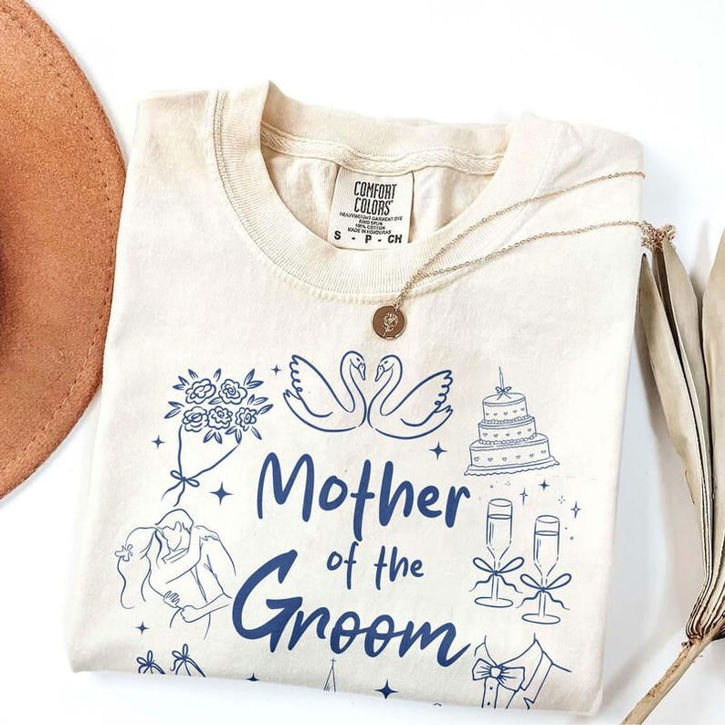 Simple Fit Mother of the Groom Shirt , Getting Ready Outfit Mom of ...