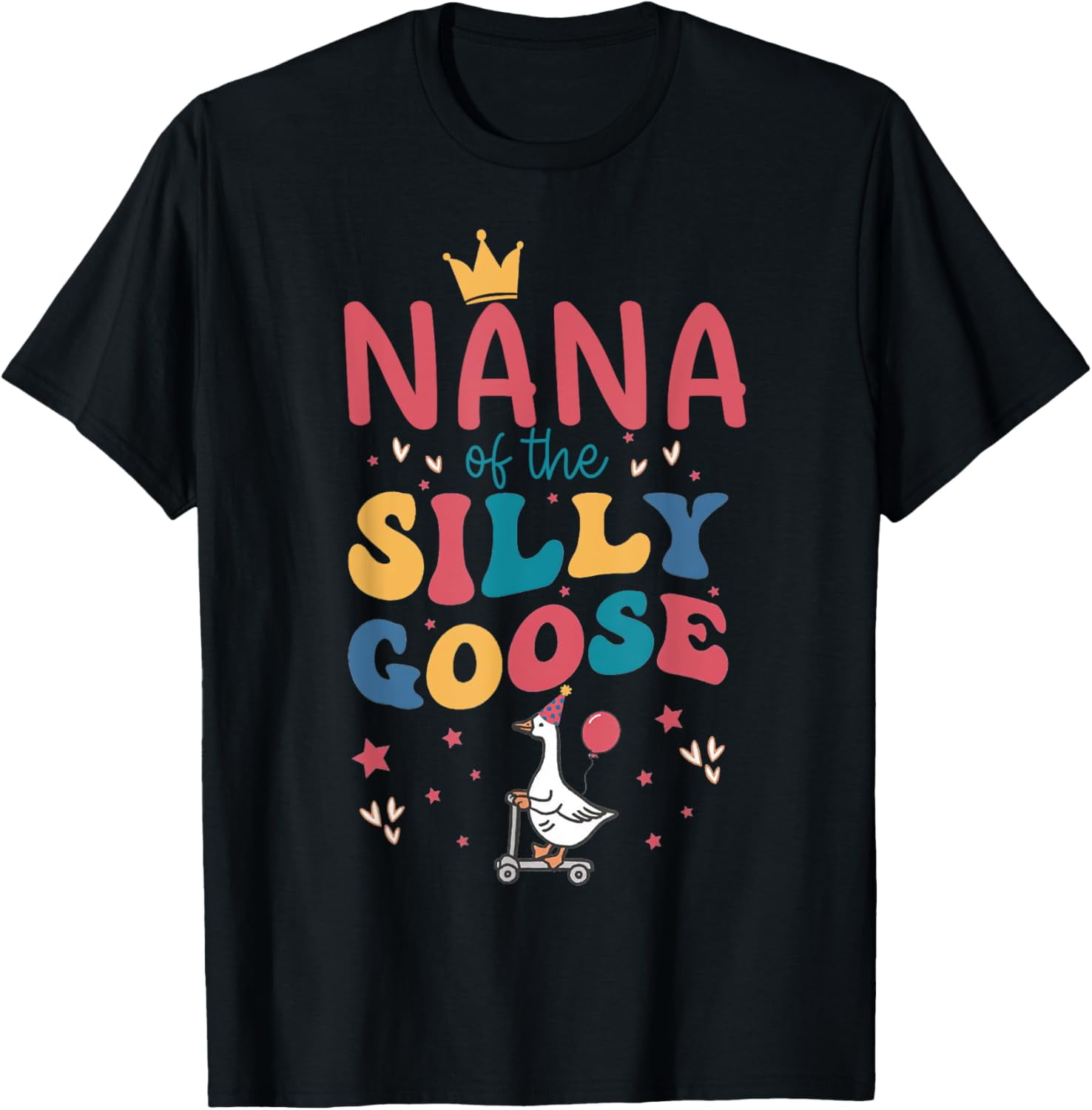 Simple Fit Nana Of The Goose 1St Birthday Girl Family Duck T-Shirt ...