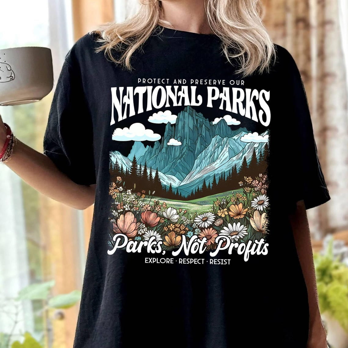 Simple Fit National Parks Over Profit Tee, Protect Our Parks Shirt ...