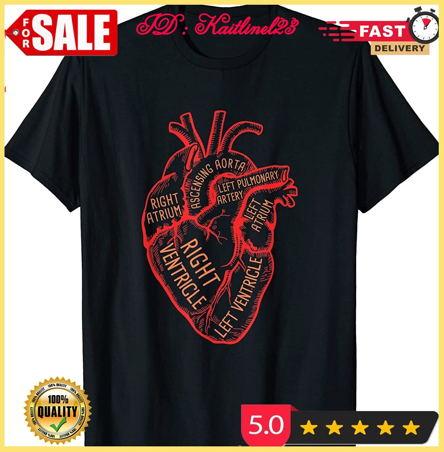 Simple Fit New! Anatomical Heart Medical Hospital Personal Cardiologist ...