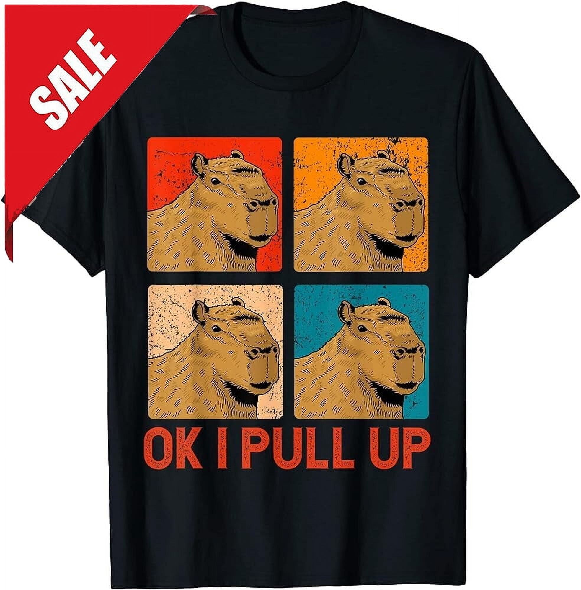 Simple Fit New Limited Retro Ok I Pull Up Capybara, Great Gift Idea T ...