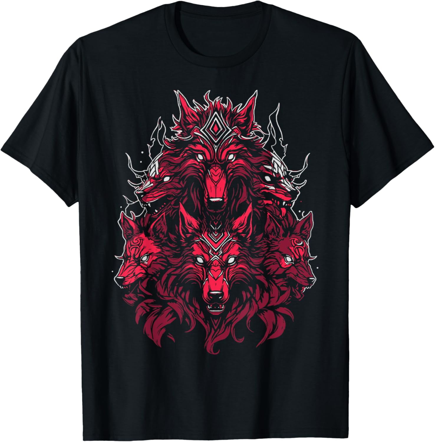 Simple Fit Occult Horror Witchy Gothic Furry Wolves | Wolf Fursona T ...