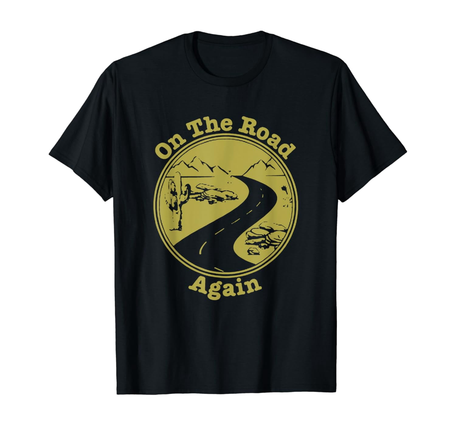 Simple Fit On The Road Again Vacation Camping Road Trip T-Shirt ...