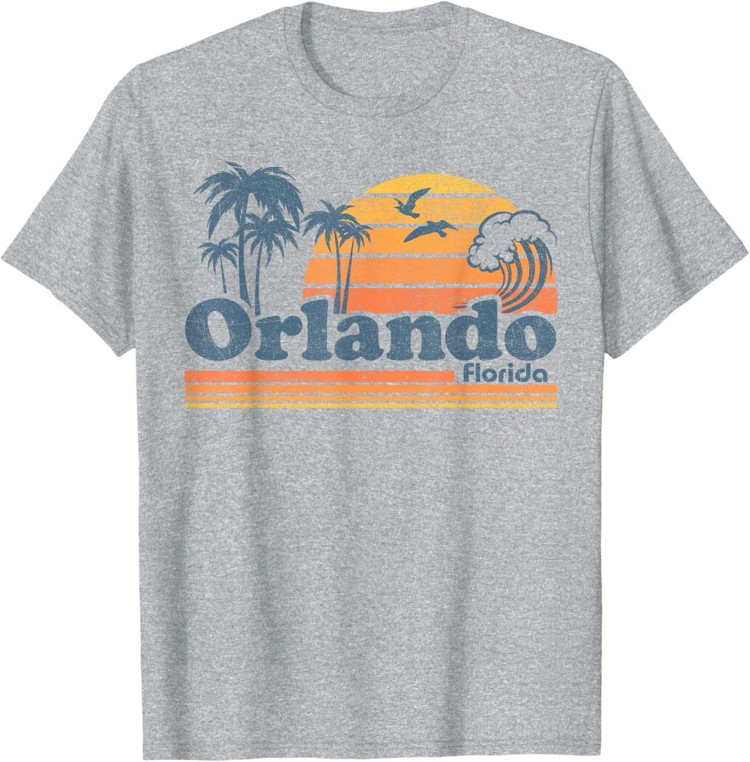 Simple Fit Orlando Florida Beach Vintage Spring Break Vacation Retro T ...