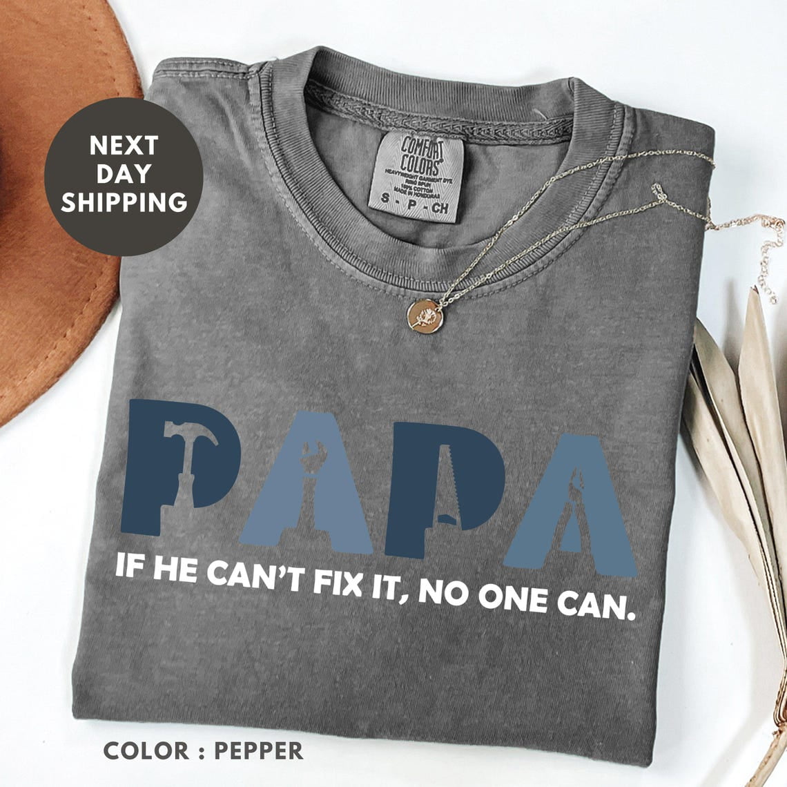 Simple Fit Papa Shirt, Fixer of Things Shirt, Papa Tools Shirt, Papa ...