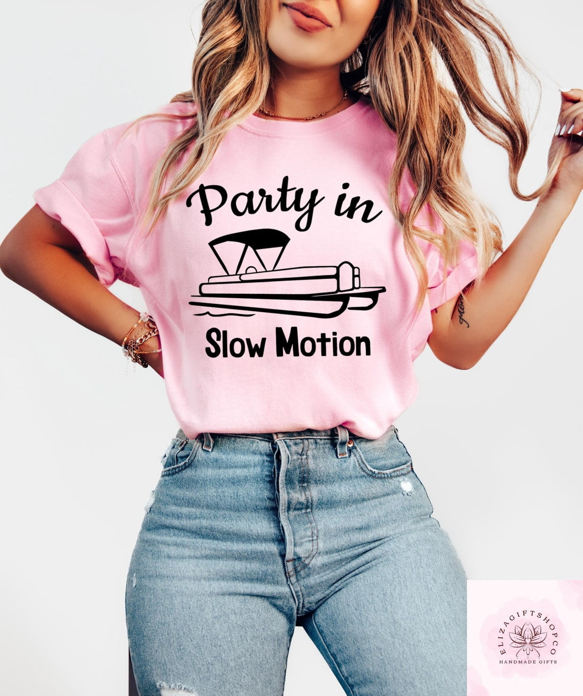 Simple Fit Party In Slow Motion Tshirt , Cool Pontoon Boat Shirt, Boat ...