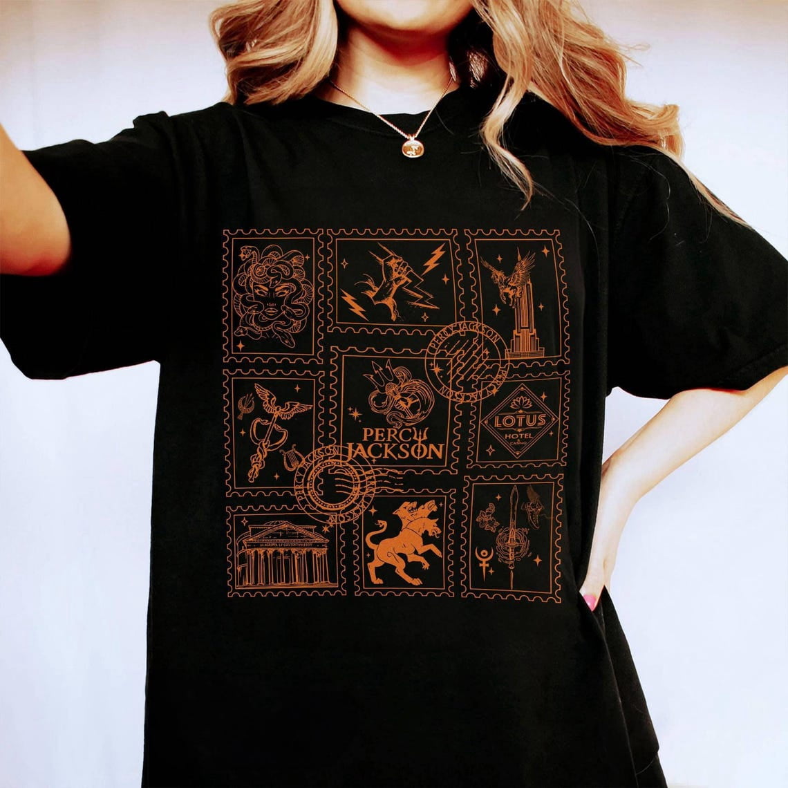 Simple Fit Percy Jackson & the Olympians Doodle Art Shirt | Rick ...