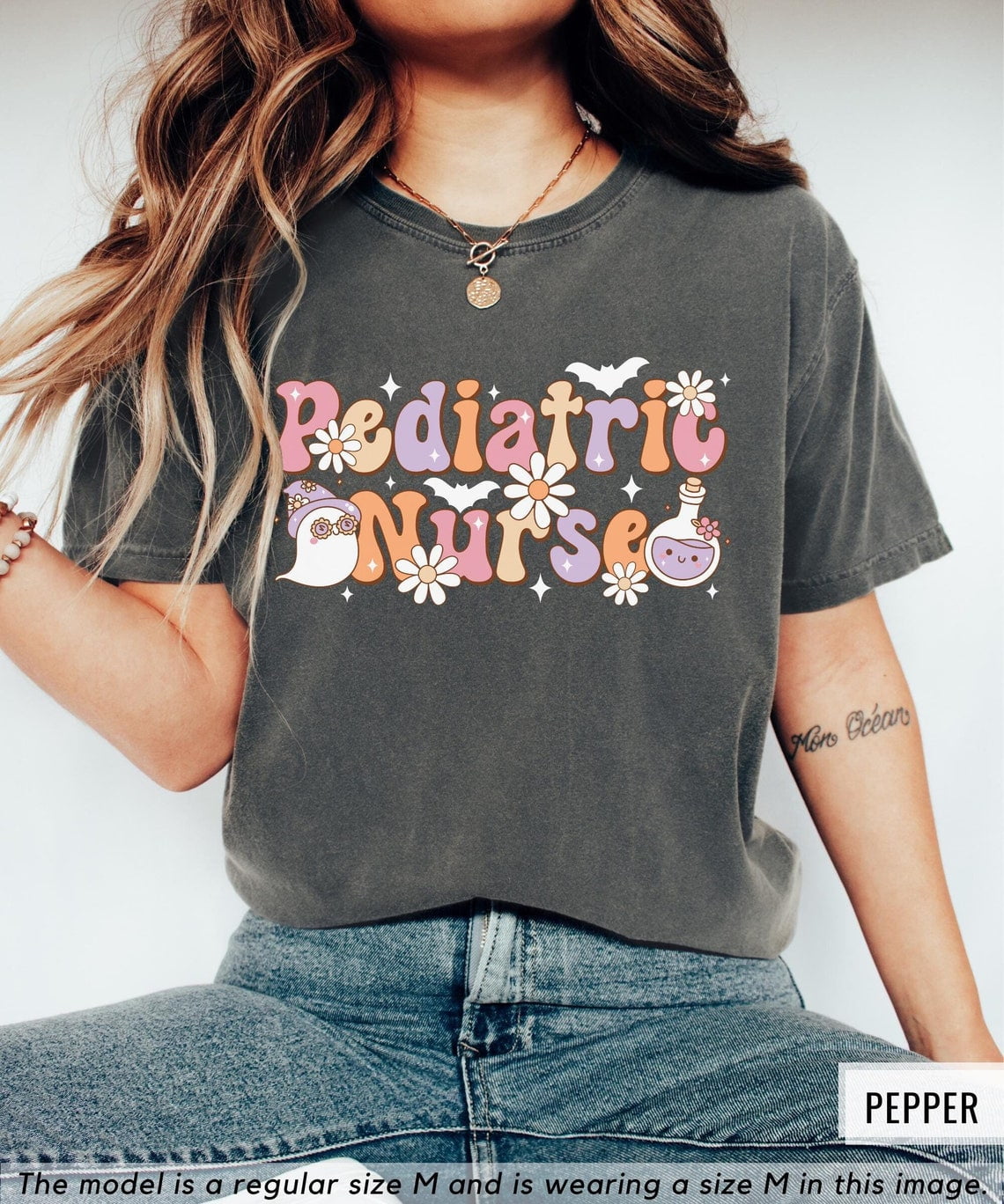 Simple Fit Picu Nurse Shirt, Retro Picu Nurse Tshirt, Spooky Picu Nurse ...