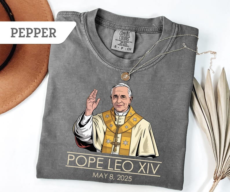 Simple Fit Pope Leo XIV May 8 Shirt , Habemus Papam Shirt, Pope Leo XIV ...