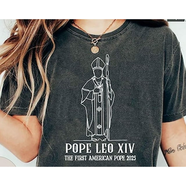 Simple Fit Pope Leo XIV Shirt, First American Pope Sweat, New Pope ...