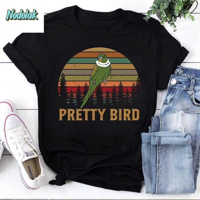 Simple Fit Pretty Bird Dumb And Dumber Parrot Vintage T-Shirt, Bird ...