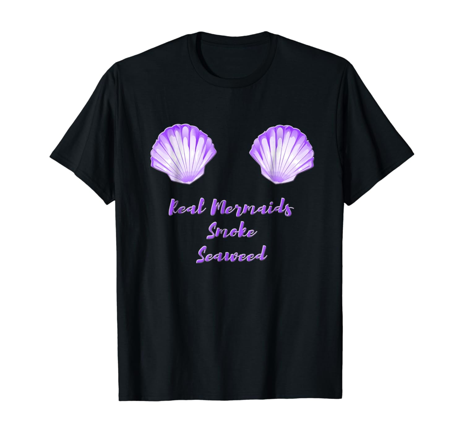 Simple Fit Real Mermaids Seaweed Clamshell Swimsuit Top Tee - Walmart.com