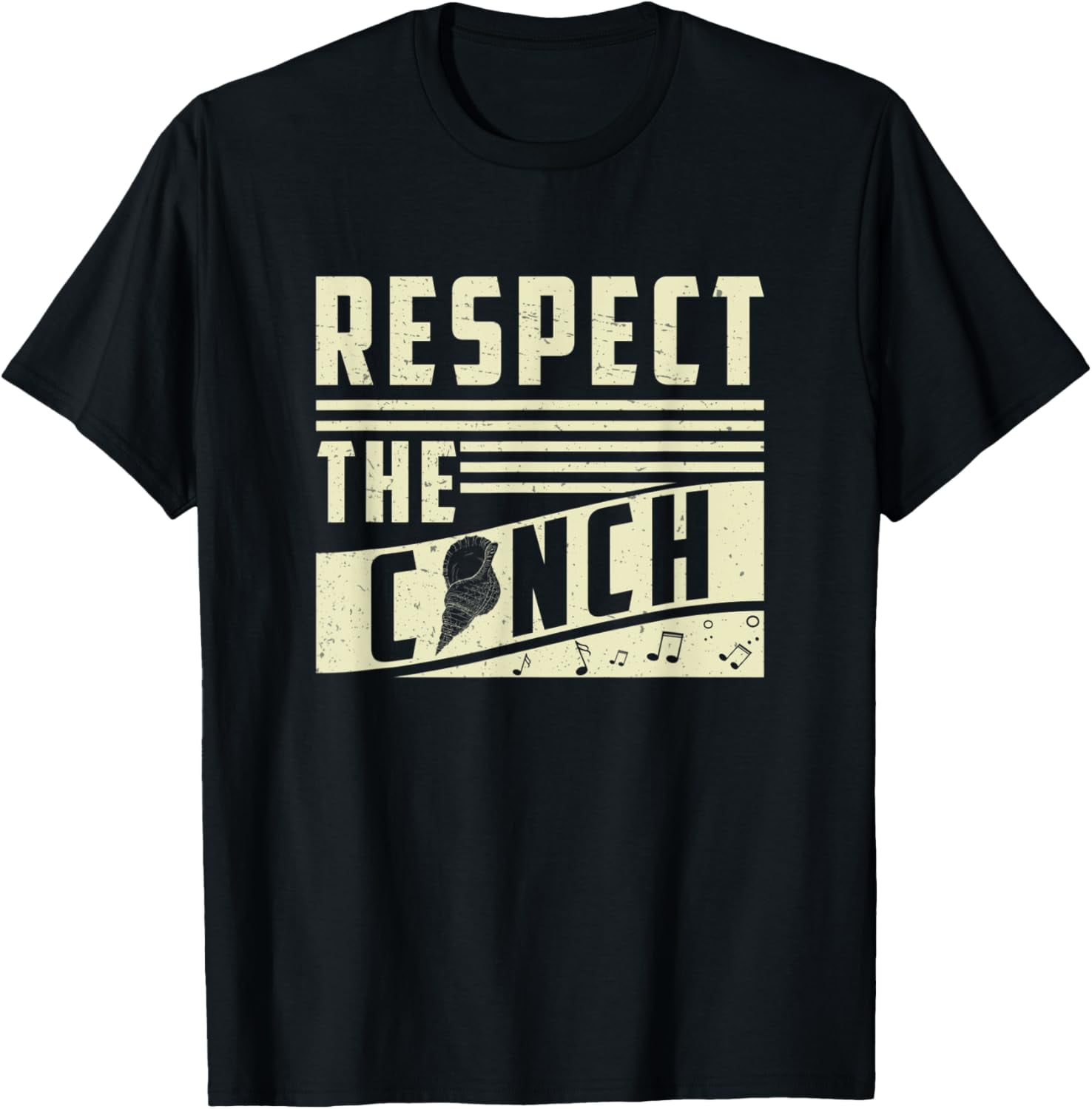 Simple Fit Respect The Conch Funny Conch Shell Music T-Shirt - Walmart.com