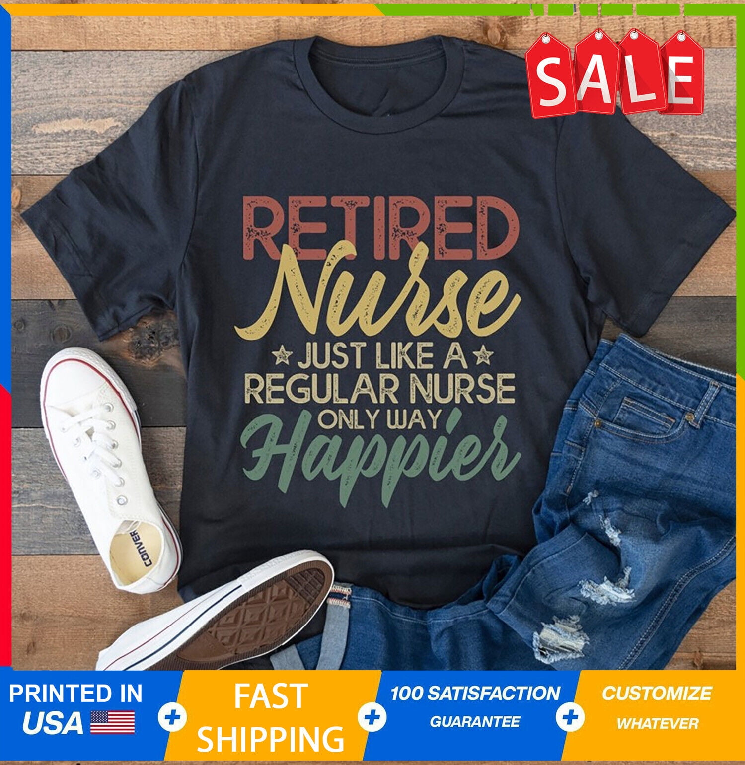 Simple Fit Retired Nurse Shirt, Nurse Retirement Gift, Gift For ...