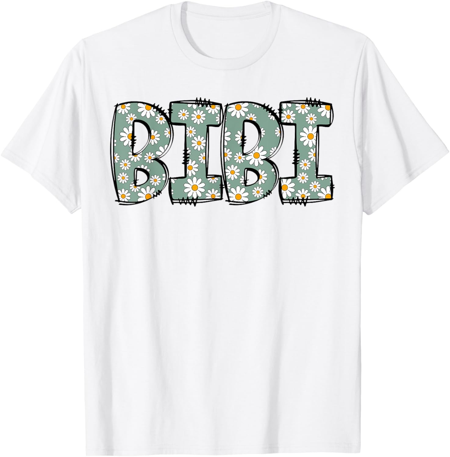 Simple Fit Retro Bibi Colorful Flowers Groovy Daisy Flower T-Shirt ...