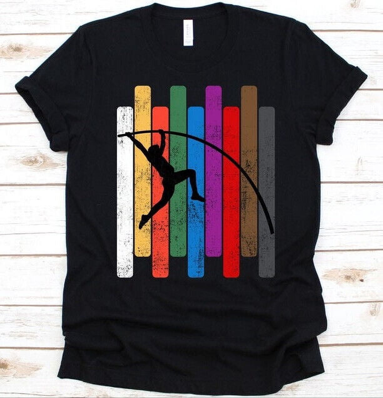 Simple Fit Retro Pole Vaulting Shirt, Gift For Pole-Vaulter, Pole ...