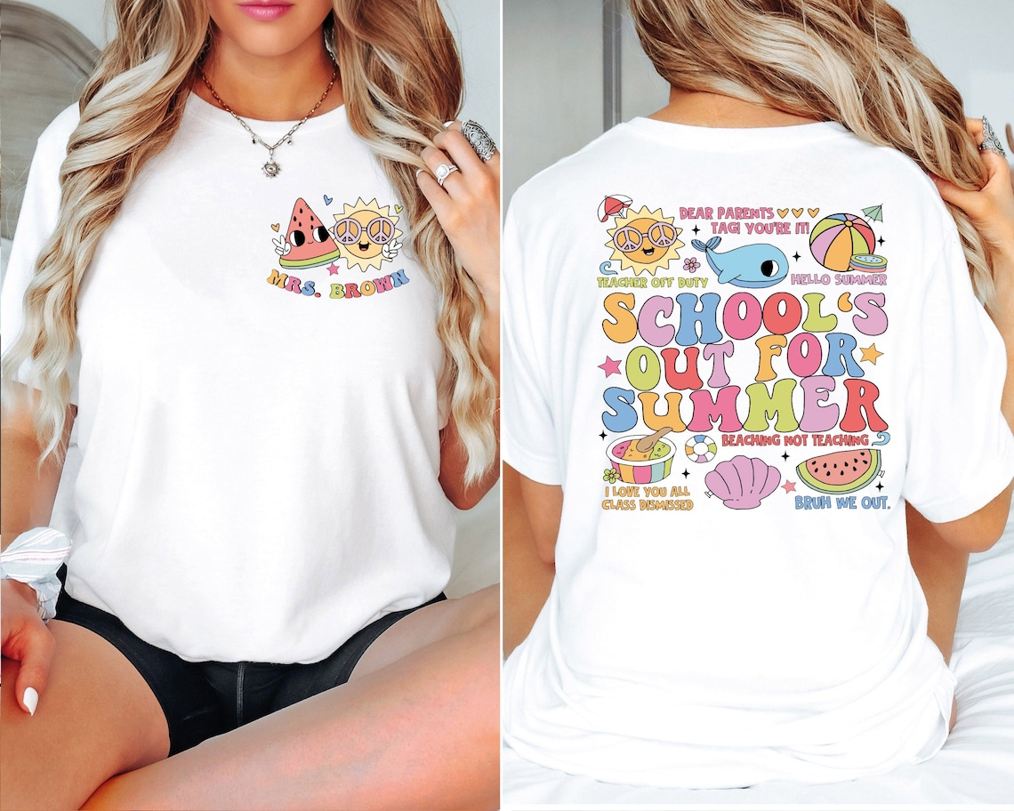 Simple Fit Schools Out For Summer Shirt, Happy Last Day Of School Shirt ...