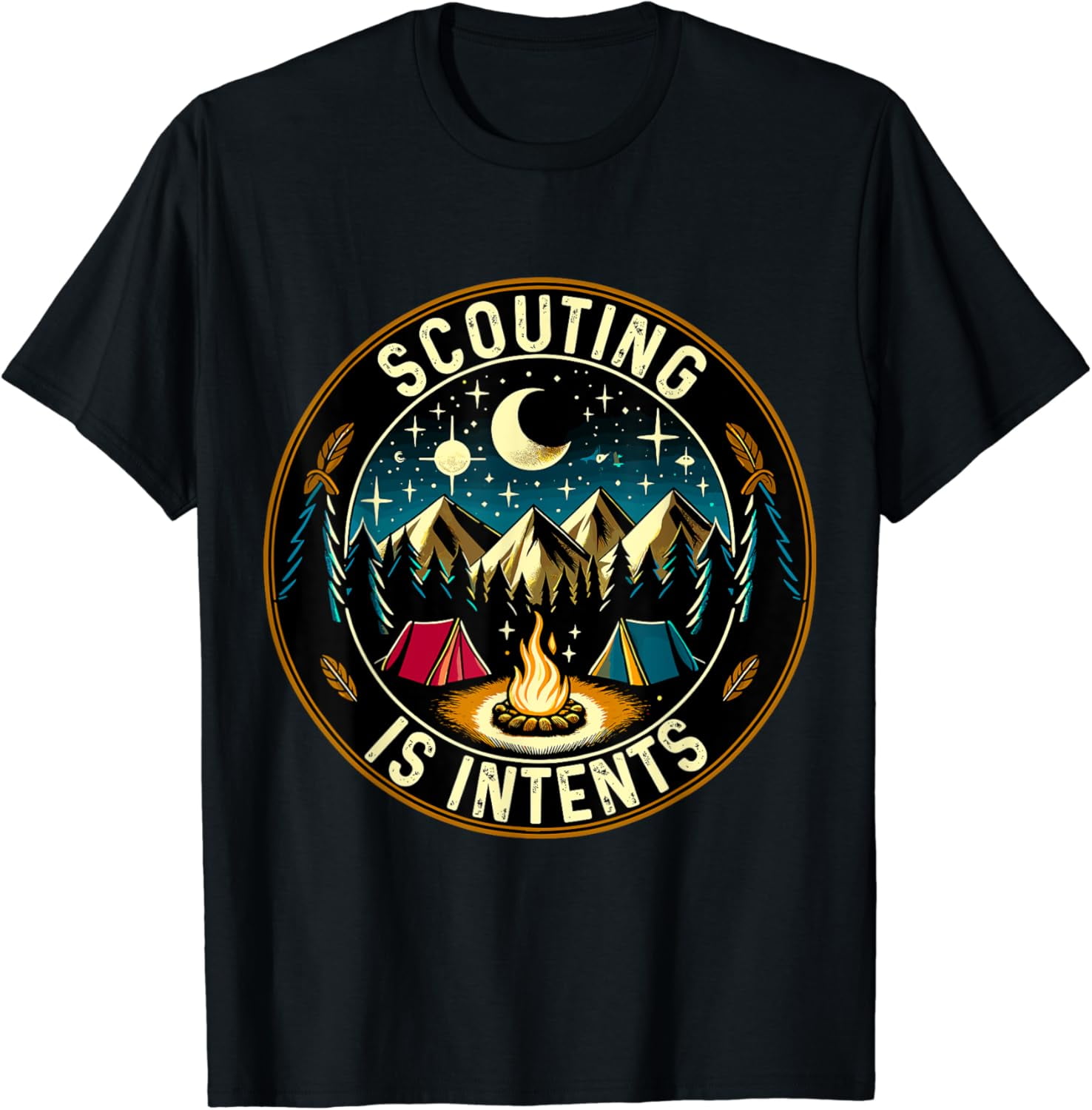 Simple Fit Scouting Is Intents Scout Camper Camping T-Shirt - Walmart.com