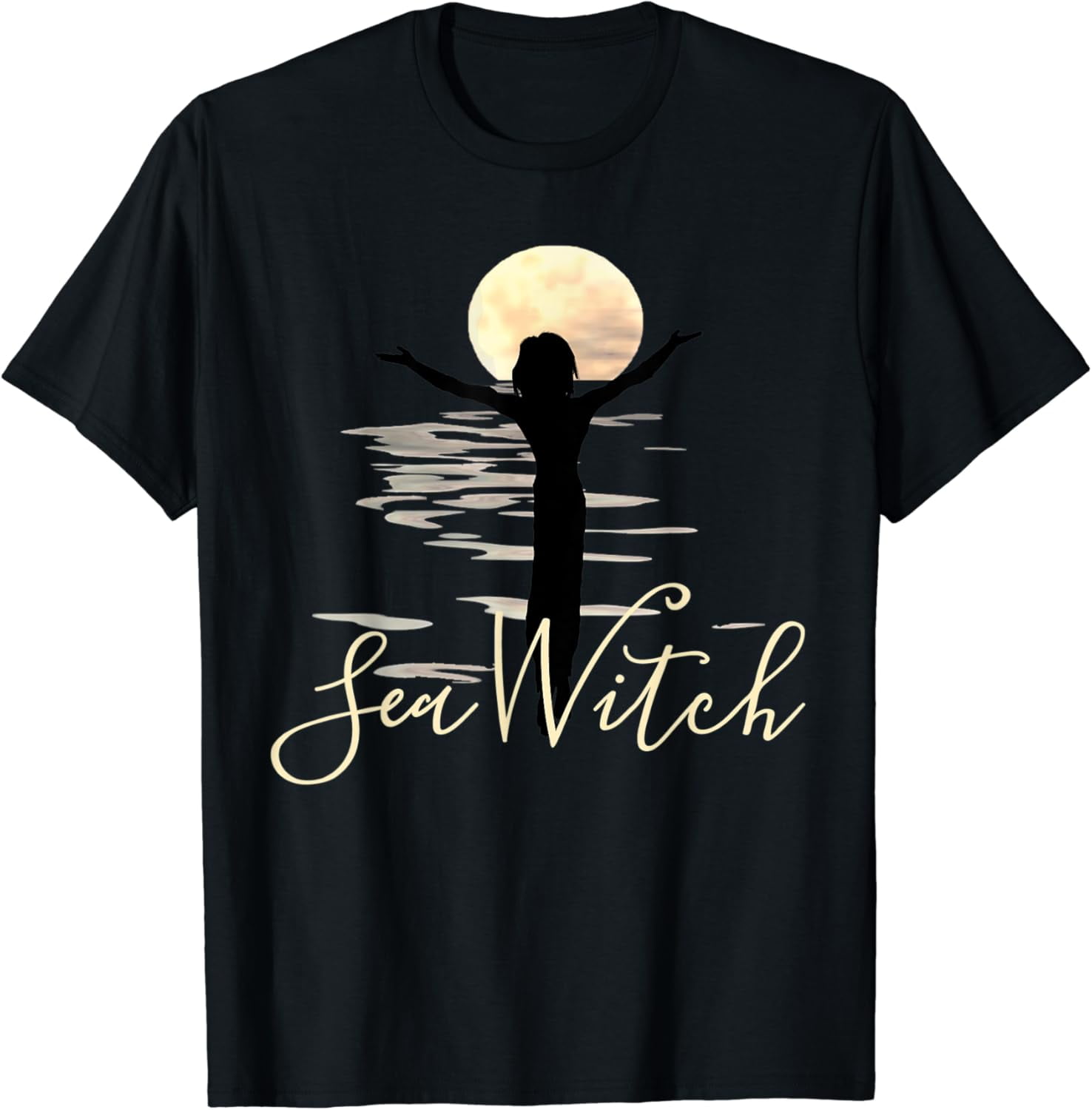 Simple Fit Sea Witch, Wiccan, Pagan, Beach Design T-Shirt - Walmart.com