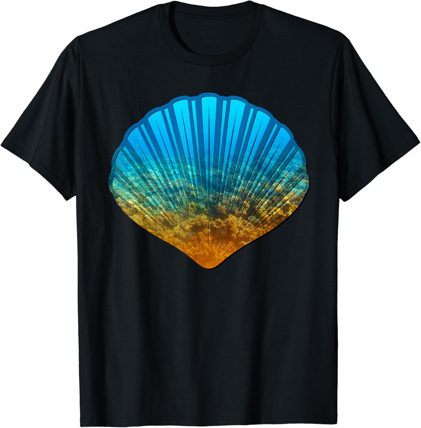 Simple Fit Seashell Lovers Silhouette Earth Day And Ocean Week T-Shirt ...