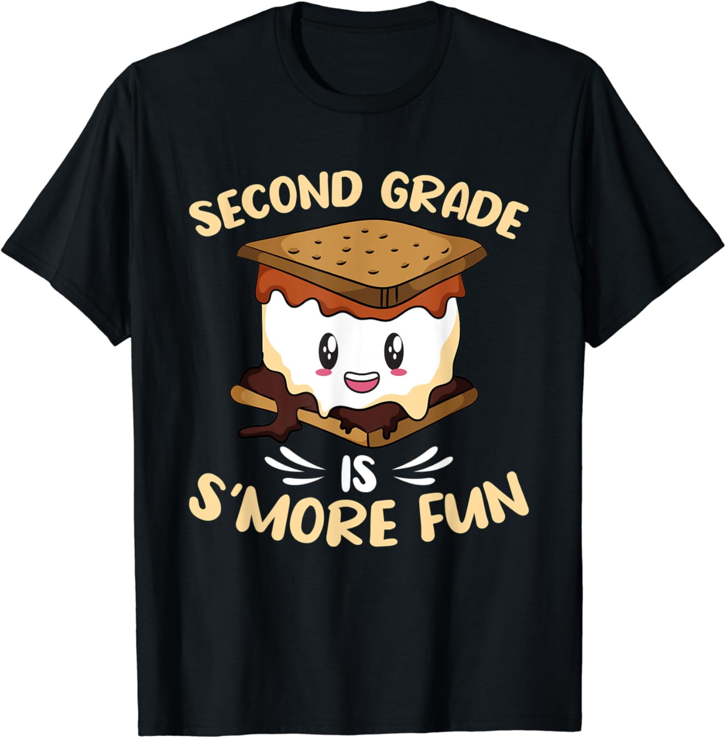Simple Fit Second Grad Is S'More Fun 2Nd Grade Camping Smores T-Shirt ...