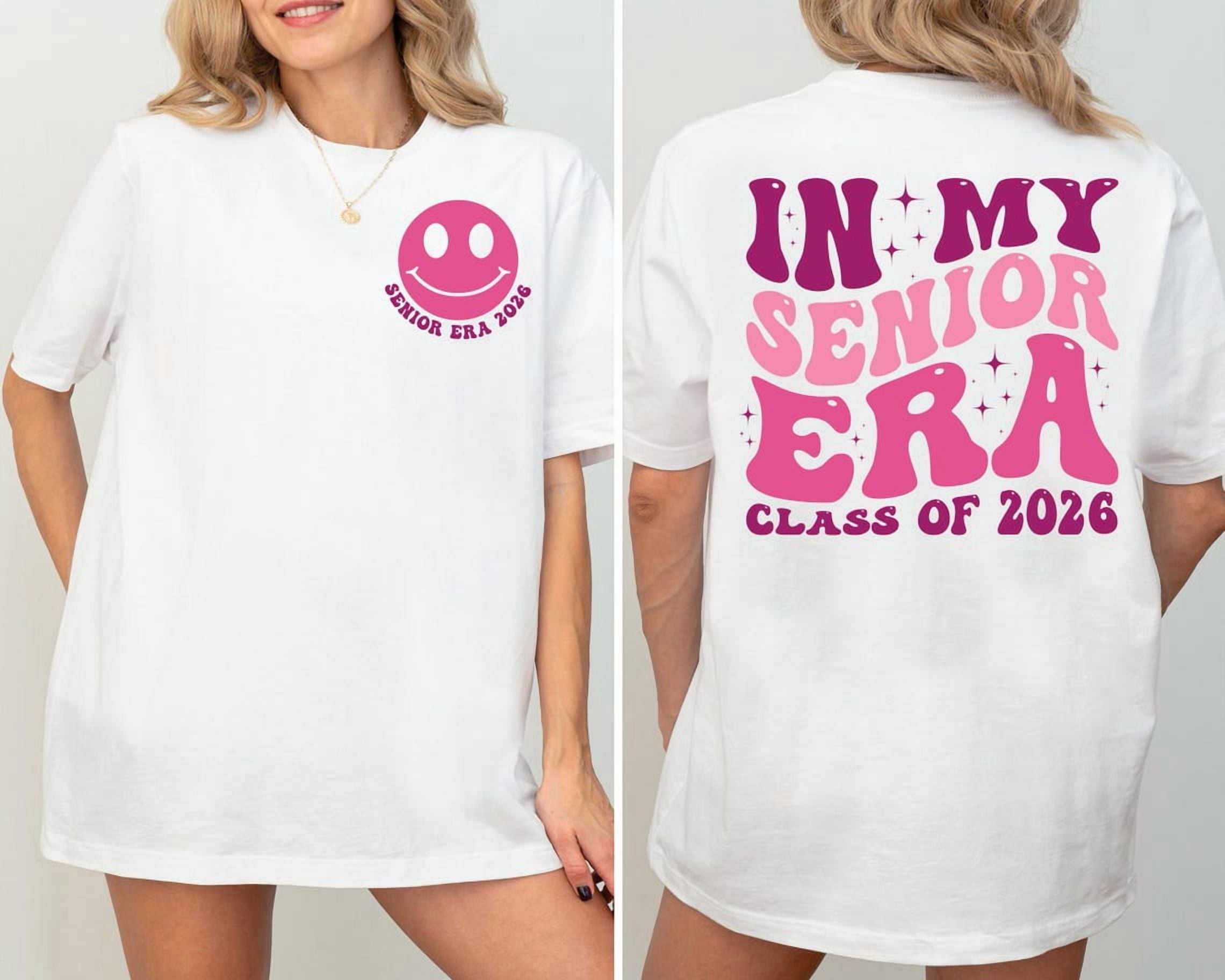 Simple Fit In My Senior Era Class Of 2026 Shirt, Smile Graduation 2026 ...