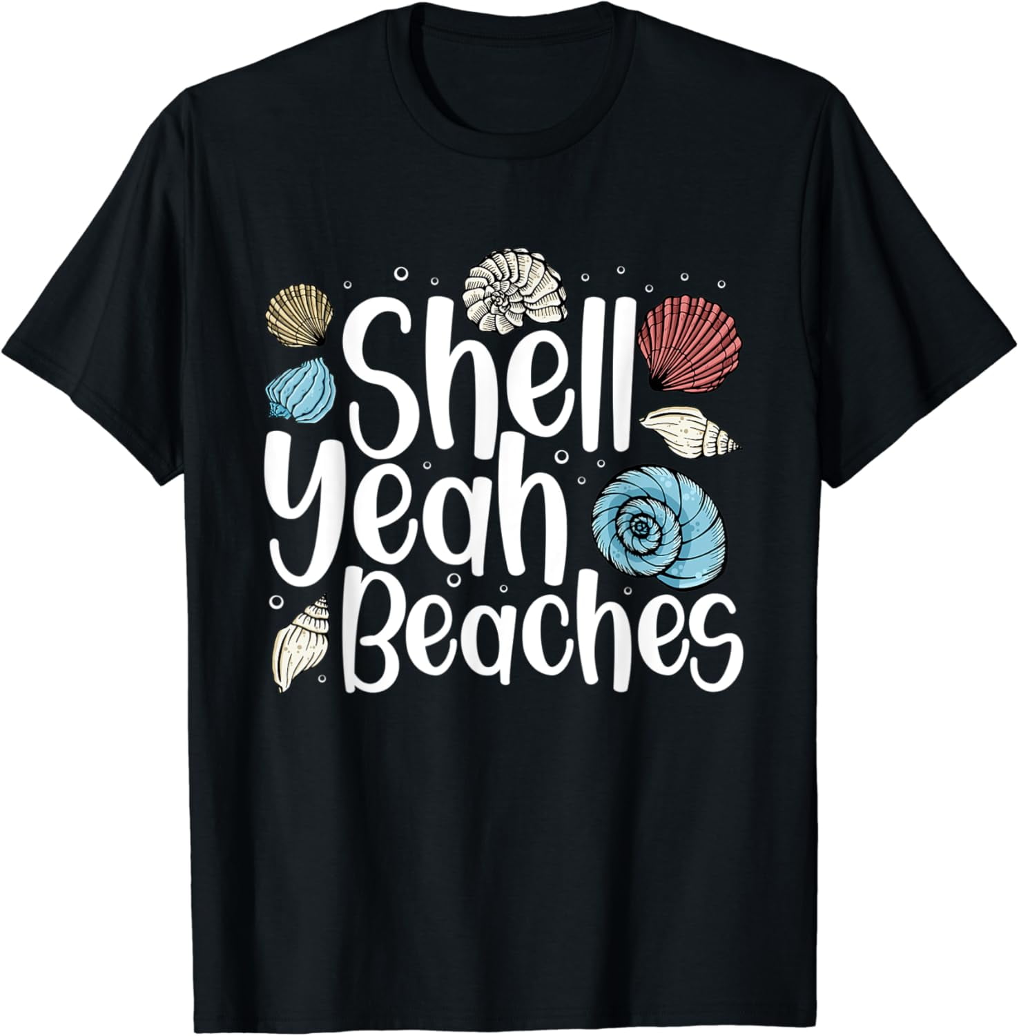 Simple Fit Shell Yeah Beaches Seashell Collector Shelling T-Shirt ...