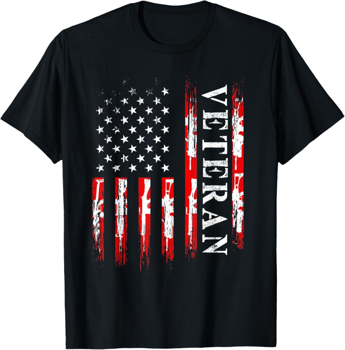 Simple Fit Soldier Military American Flag Veteran Army Battlefield T ...