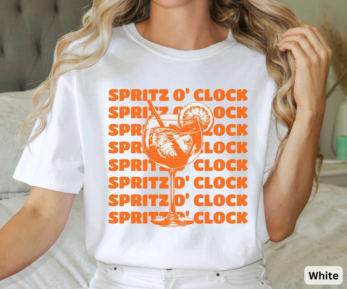 Simple Fit Spritz O'Clock Shirt, Aperol Spritz Shirt, Italian Cocktail ...