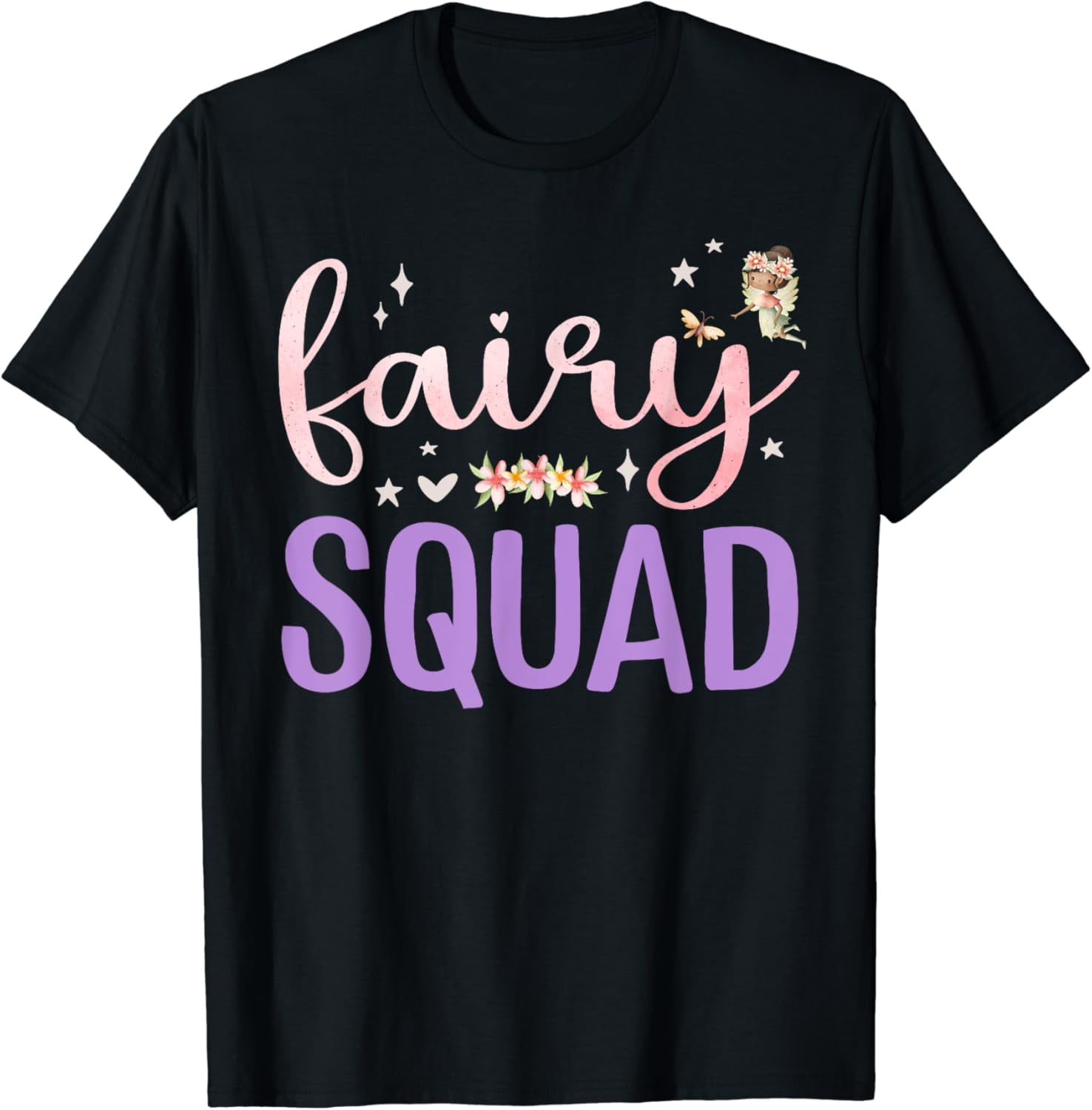 Simple Fit Squad Magical Floral Team Fairy Birthday Whimsical Fairytale ...