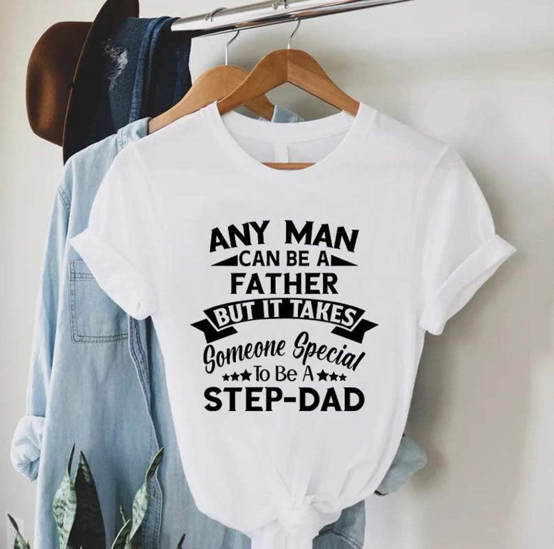 Simple Fit Step Dad Father's Day Shirt, Stepdad Fathers Day Gift from ...