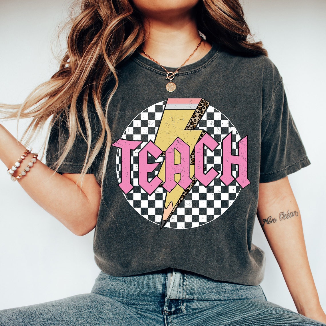 Simple Fit Teach Shirt, Back To School Shirt, Teacher Shirt, Elementary ...