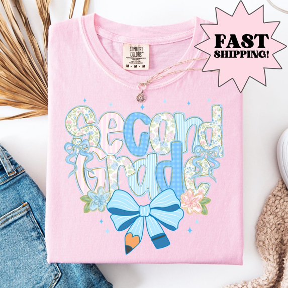 Simple Fit Teacher Shirt, Second Grade Teacher Shirt, 2nd Grade Teacher ...