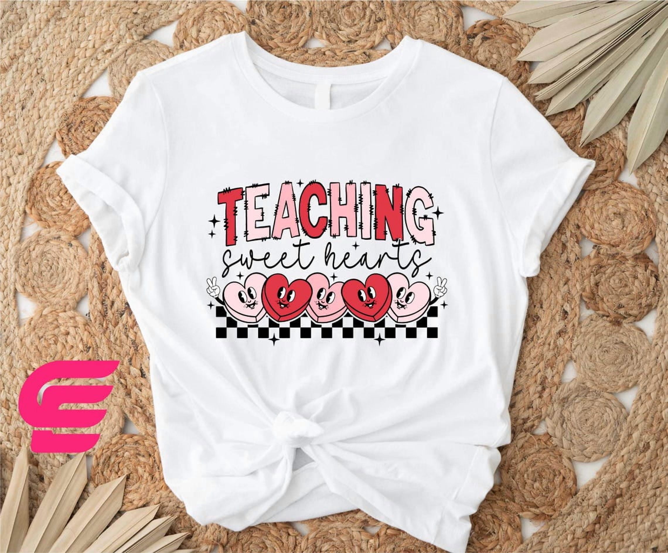 Simple Fit Teaching Sweet Hearts Shirt, Teacher Valentines Shirt, Sweet ...