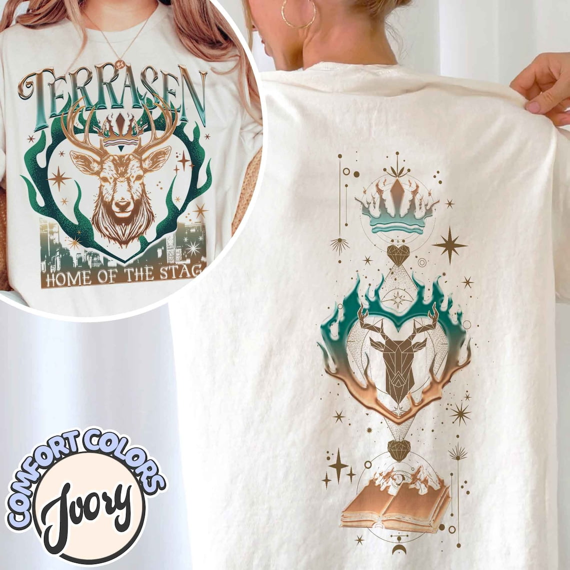 Simple Fit Terrasen Shirt, Throne of Glass Aelin Galathynius Shirt ...