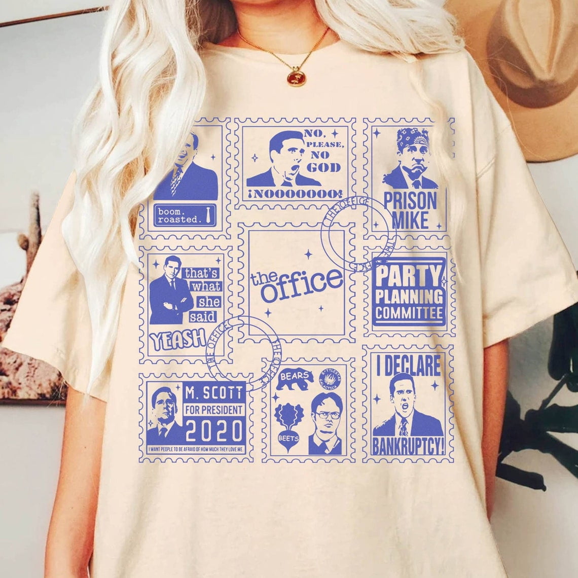 Simple Fit The Office Doodle Art Stamp Shirt | The Office , The Office ...