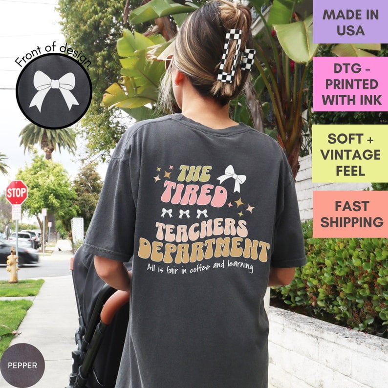 Simple Fit The Tired Teachers Department Preschool Teacher Shirt Prek ...