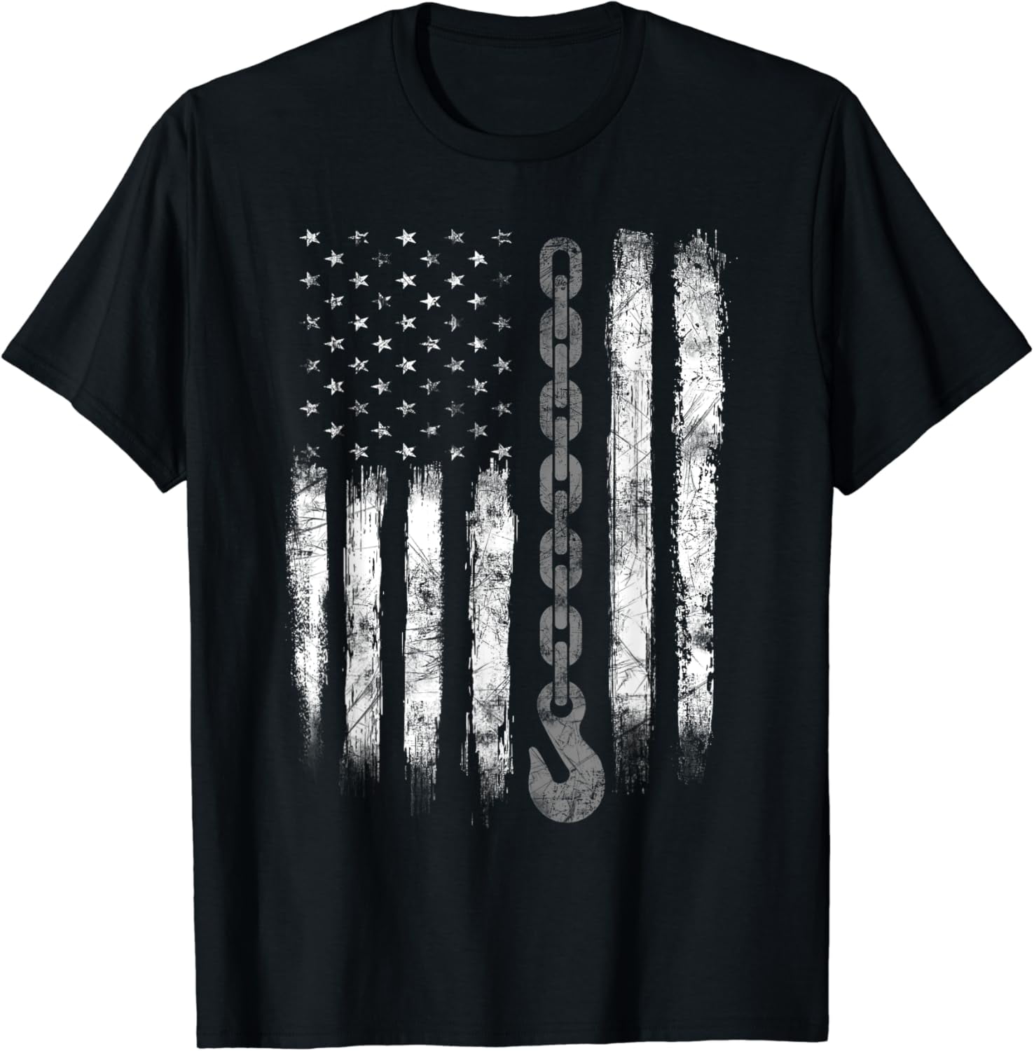 Simple Fit Tow Truck Driver Gift Men Usa Flag Towing Hook For Us T ...