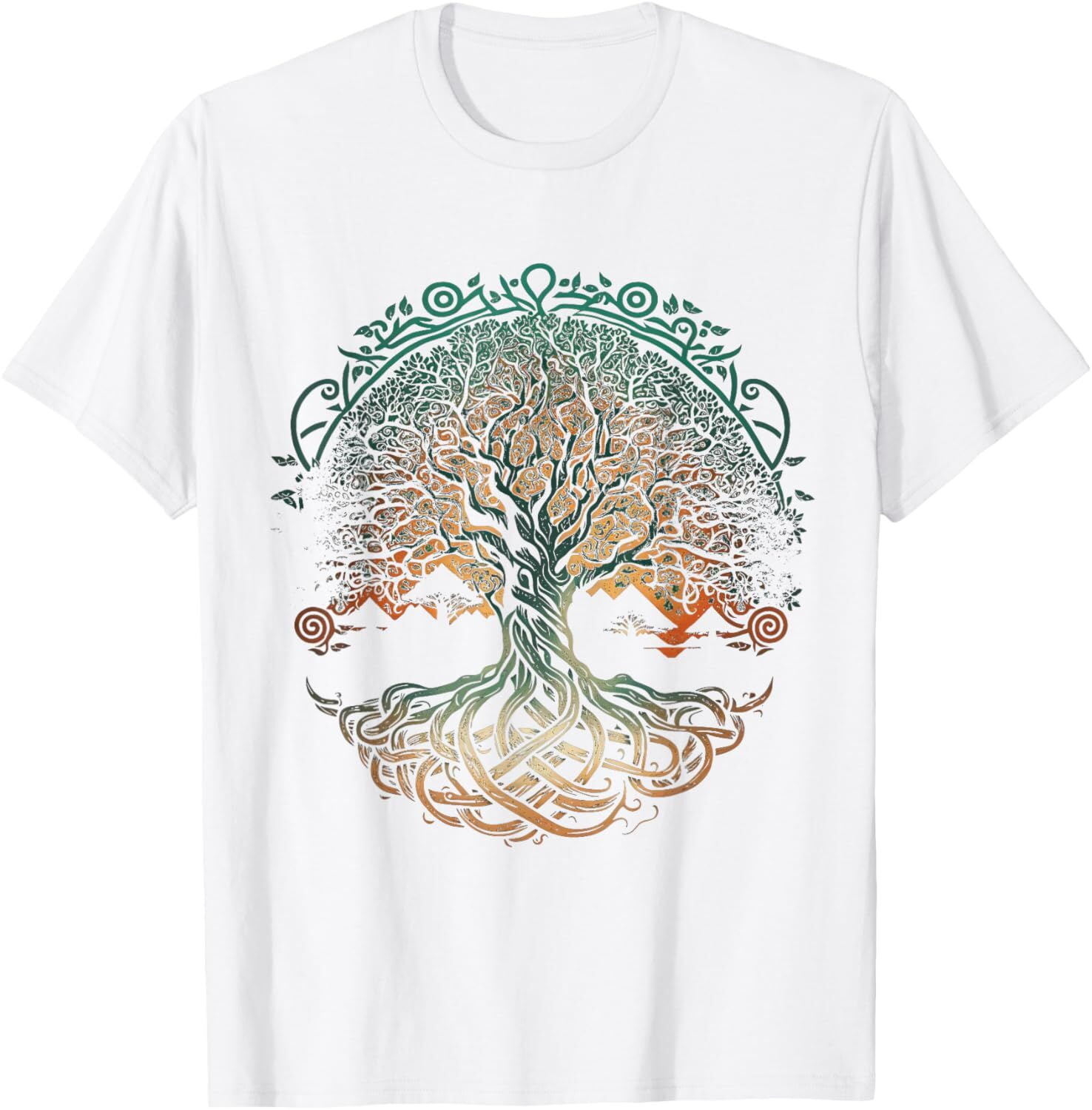 Simple Fit Tree Of Life Yggdrasil Viking Midgard Thor Walhalla T-Shirt ...