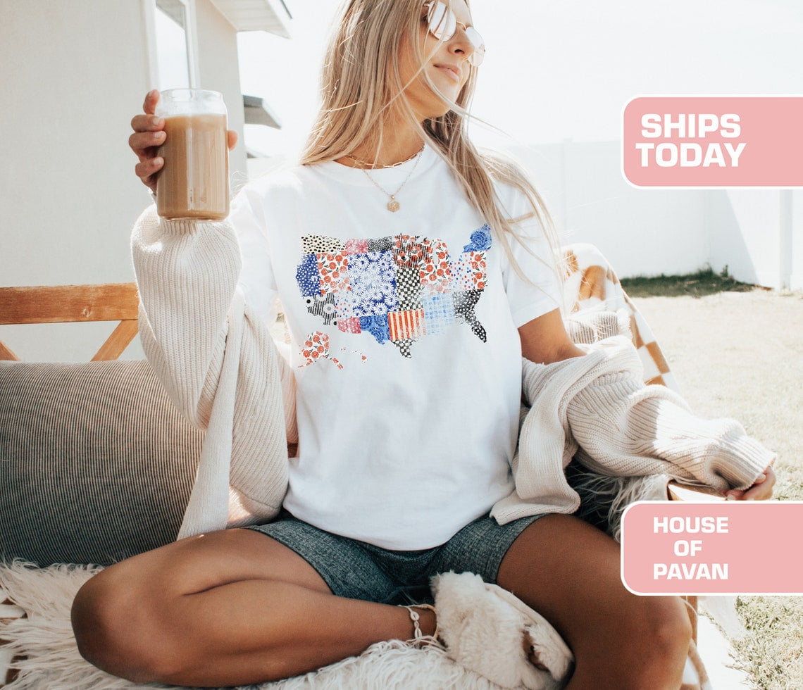 Simple Fit USA shirt, Fireworks t-shirt, Red White & Blue, Party ...