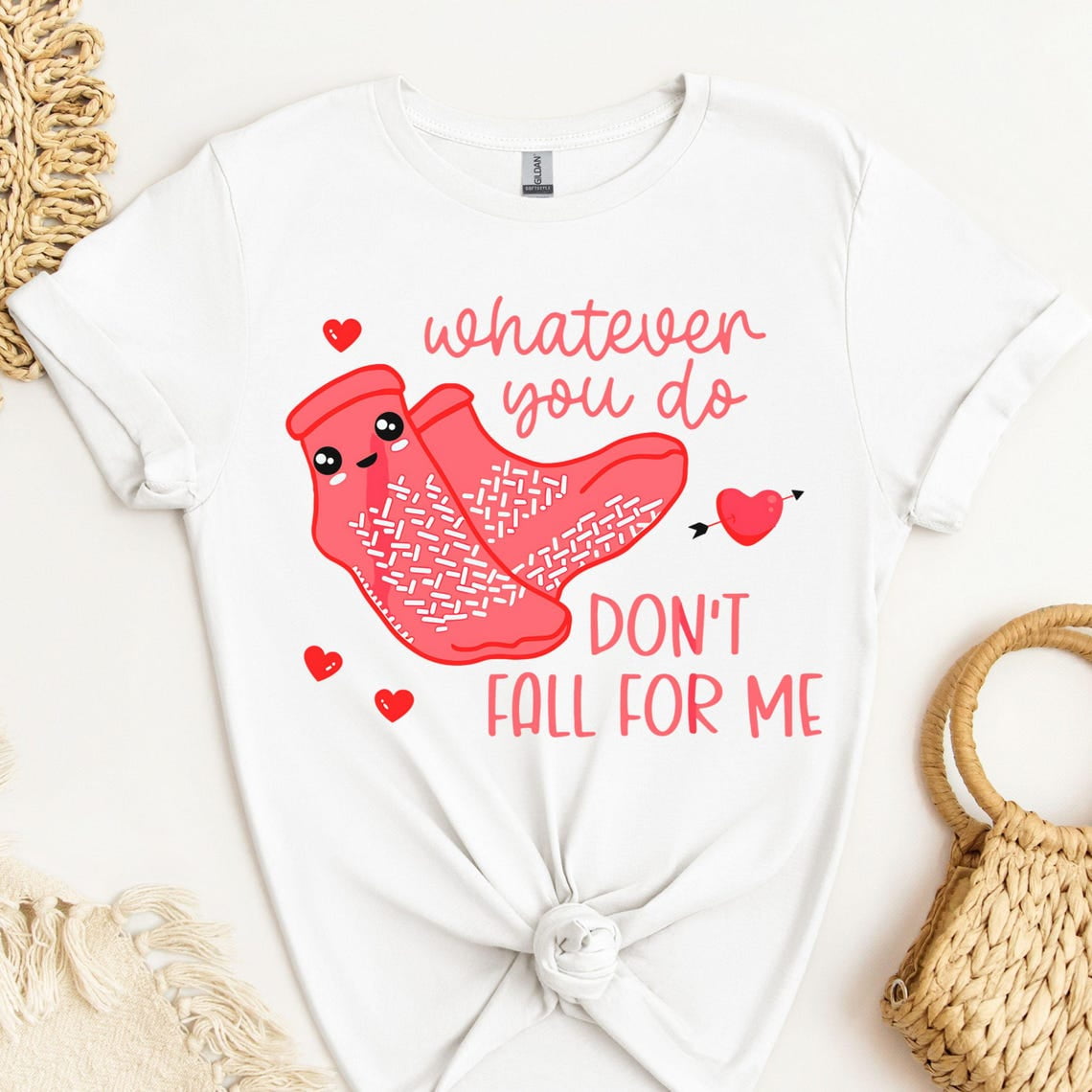 Simple Fit Valentine's Day Fall Prevention Shirt, Don't Fall For Me ...