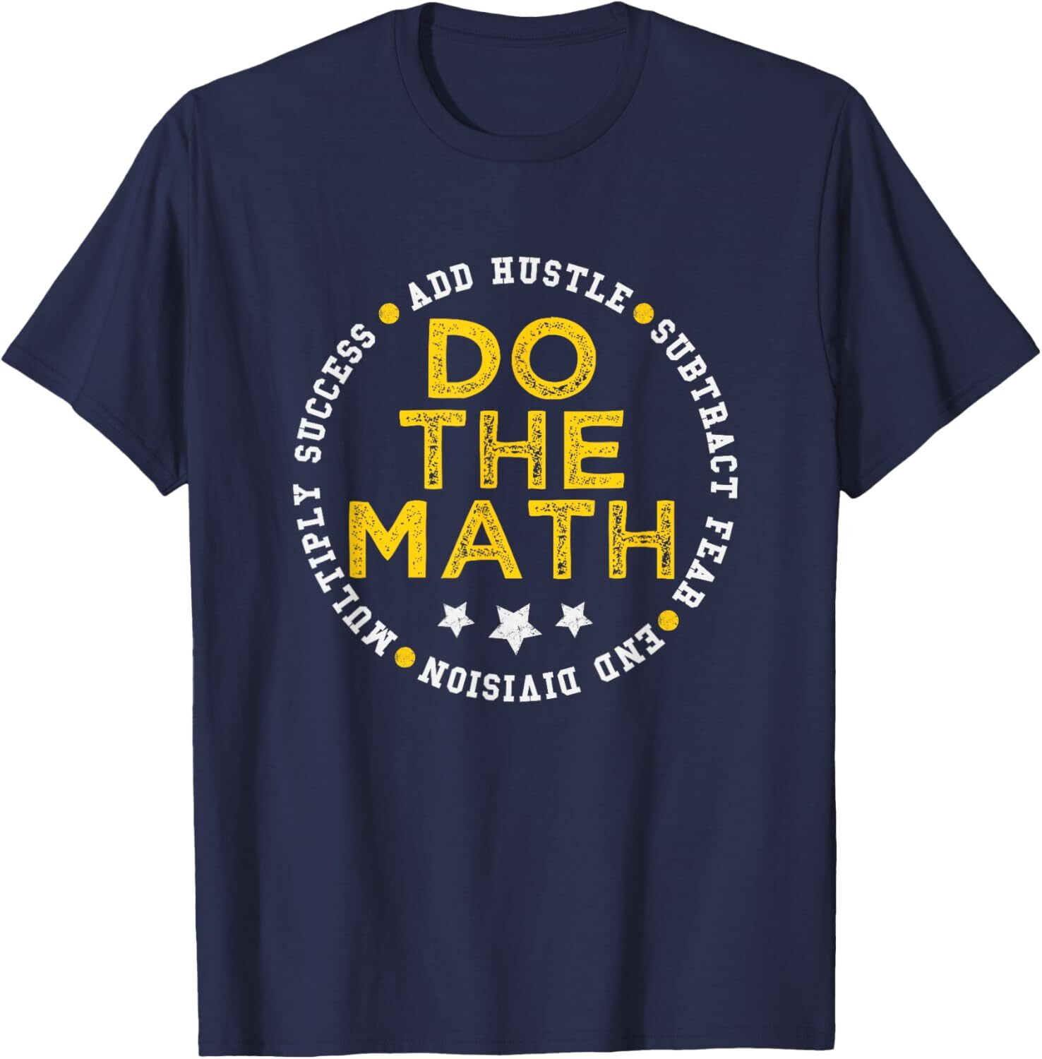 Simple Fit Varsity-Gold Yellow Do The Math University-Gold Yellow T ...