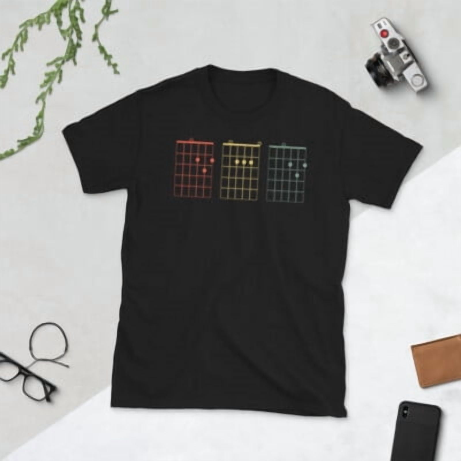 Simple Fit Vintage Dad Guitar Chord Music Notes Father's Day Retro ...