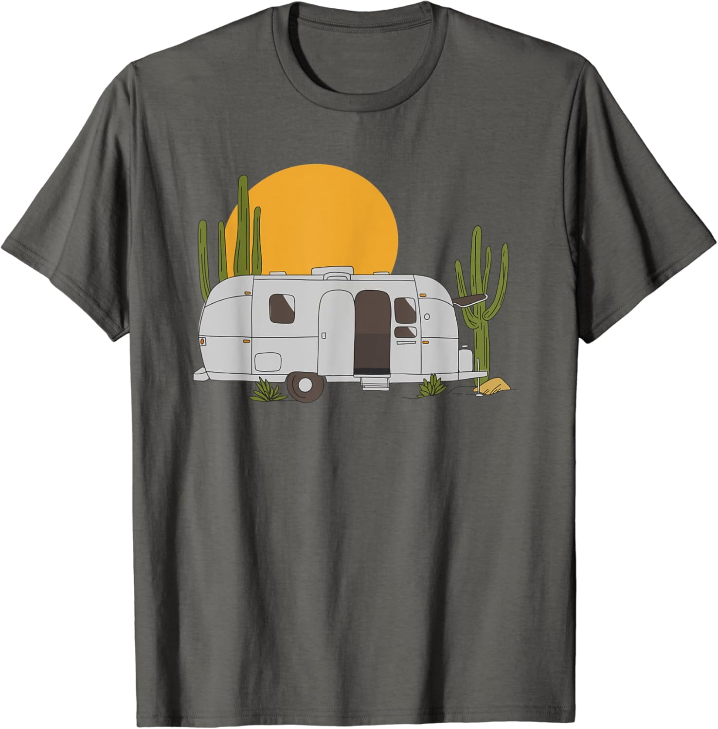 Simple Fit Vintage Retro Desert Sun Airstream Camping Rv T-Shirt ...