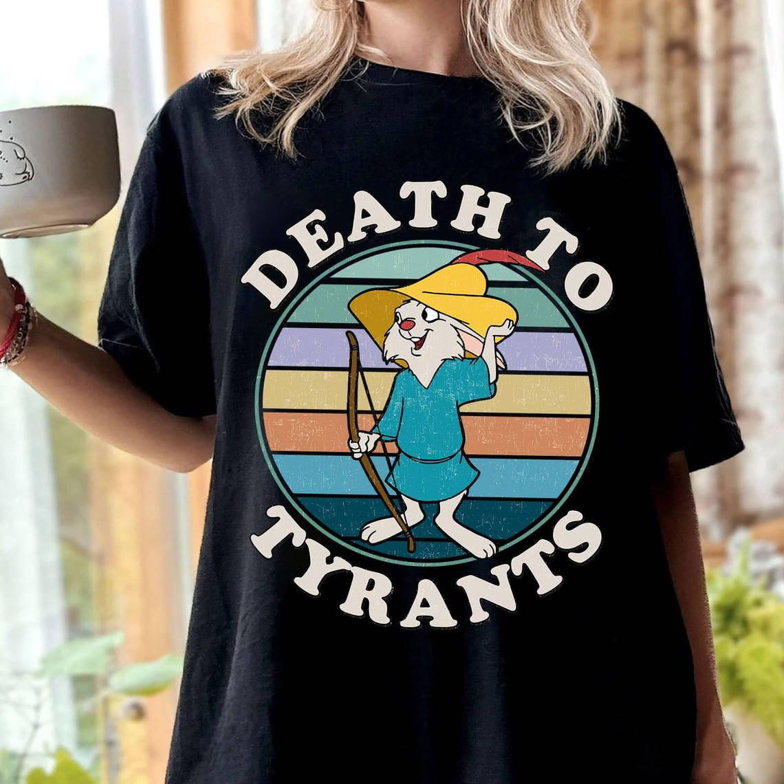 Simple Fit Vintage Skippy Rabbit Death To Tyrants T-shirt, Retro Robin ...